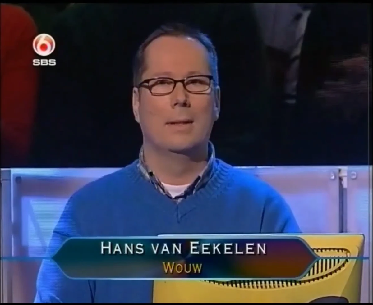 Hans van Eekelen | Who Wants To Be A Millionaire Wiki | Fandom