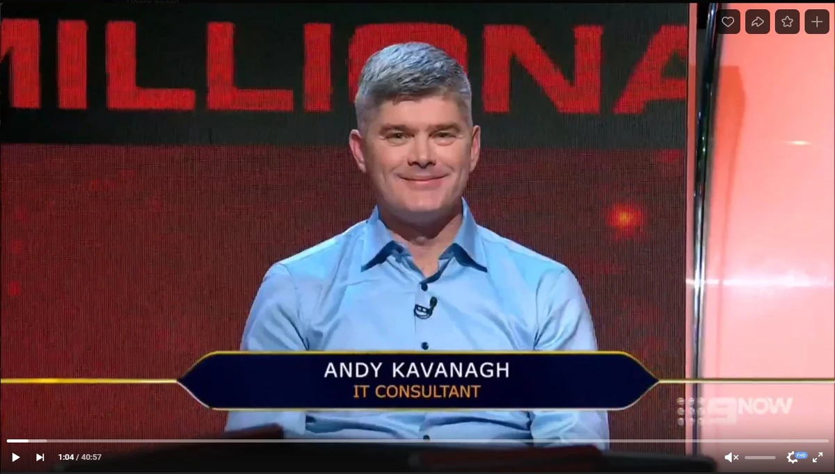 Andy Kavanagh | Who Wants To Be A Millionaire Wiki | Fandom