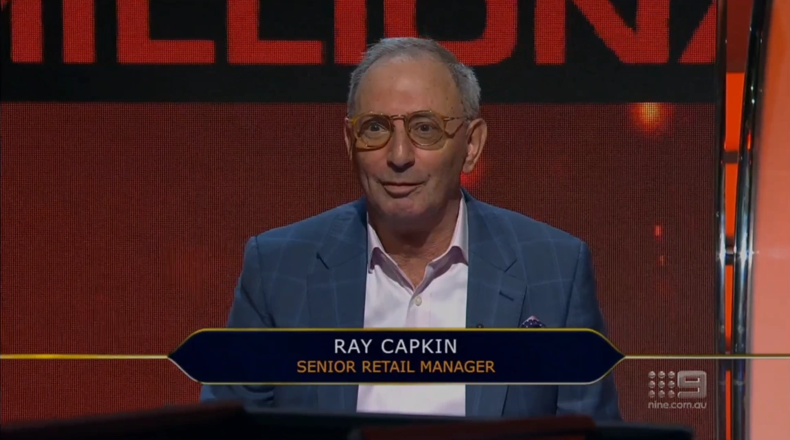 Ray Capkin | Who Wants To Be A Millionaire Wiki | Fandom
