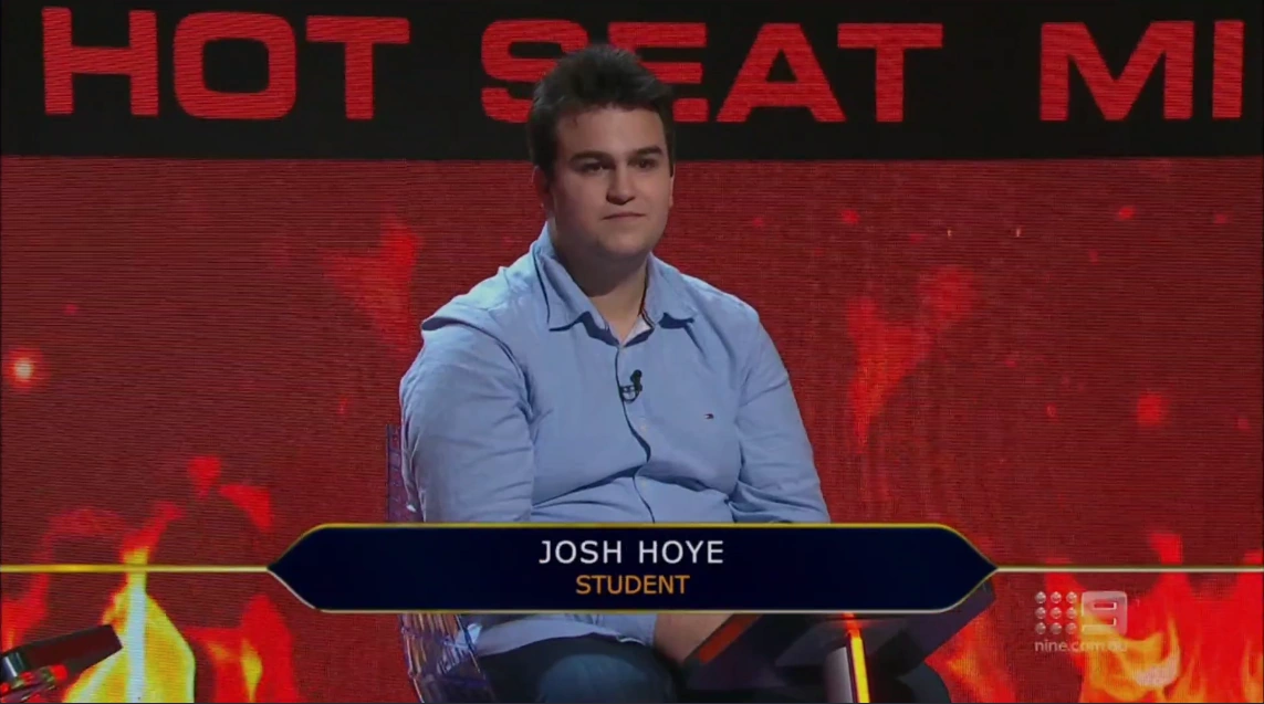 Josh Hoye | Who Wants To Be A Millionaire Wiki | Fandom