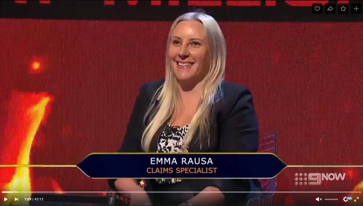Emma Rausa | Who Wants To Be A Millionaire Wiki | Fandom