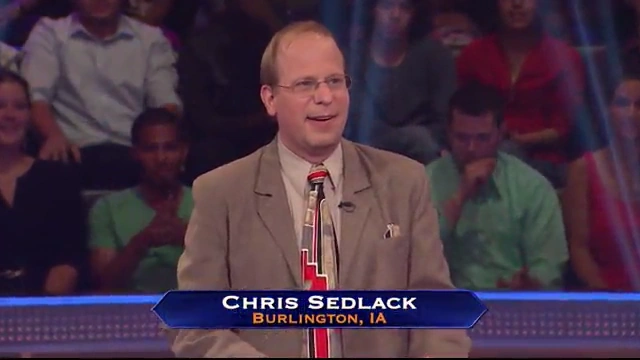 Chris Sedlack | Who Wants To Be A Millionaire Wiki | Fandom