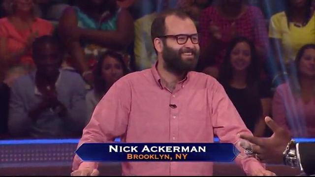 Nick Ackerman | Who Wants To Be A Millionaire Wiki | Fandom