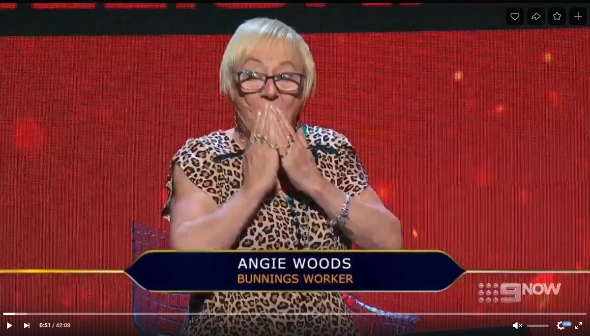 Angie Woods | Who Wants To Be A Millionaire Wiki | Fandom
