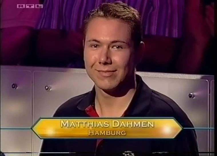 Matthias Dahmen | Who Wants To Be A Millionaire Wiki | Fandom