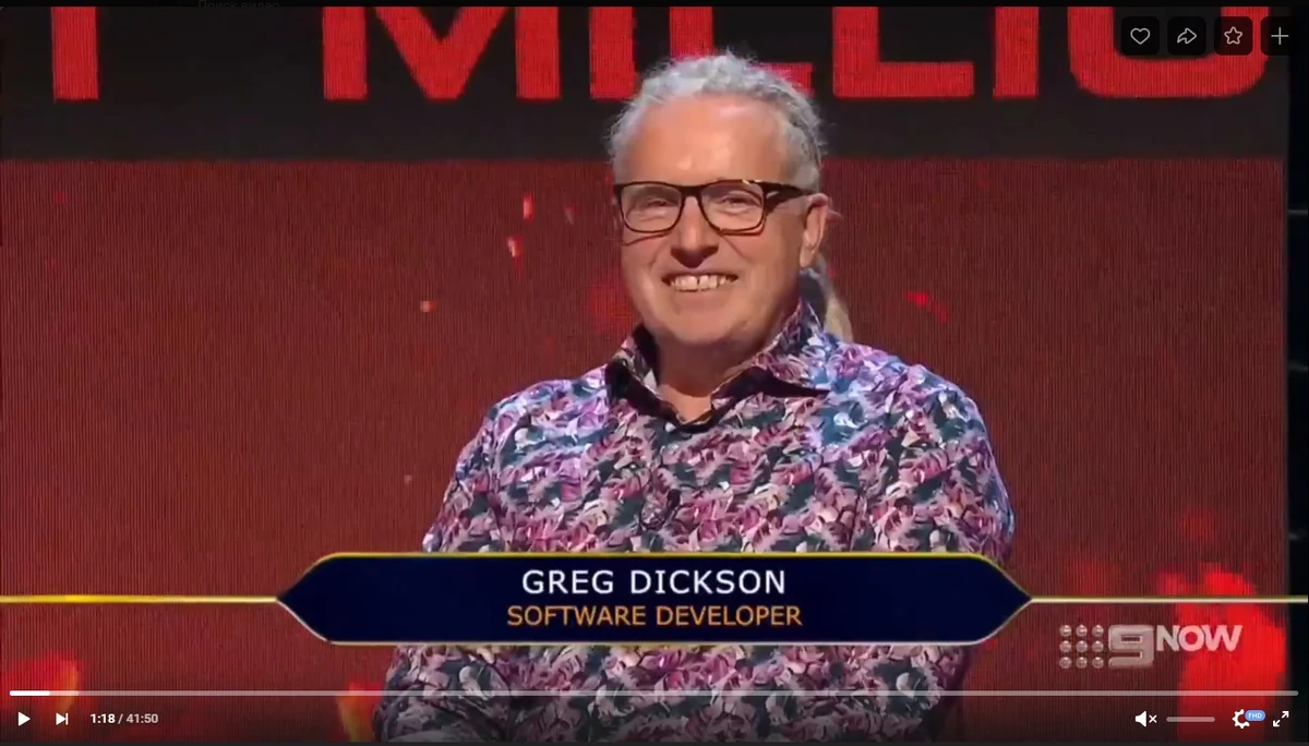Greg Dickson | Who Wants To Be A Millionaire Wiki | Fandom