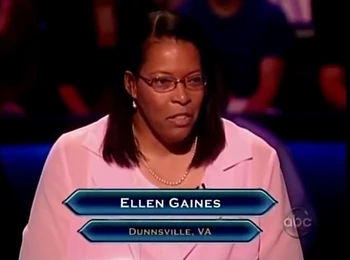 Ellen Gaines | Who Wants To Be A Millionaire Wiki | Fandom