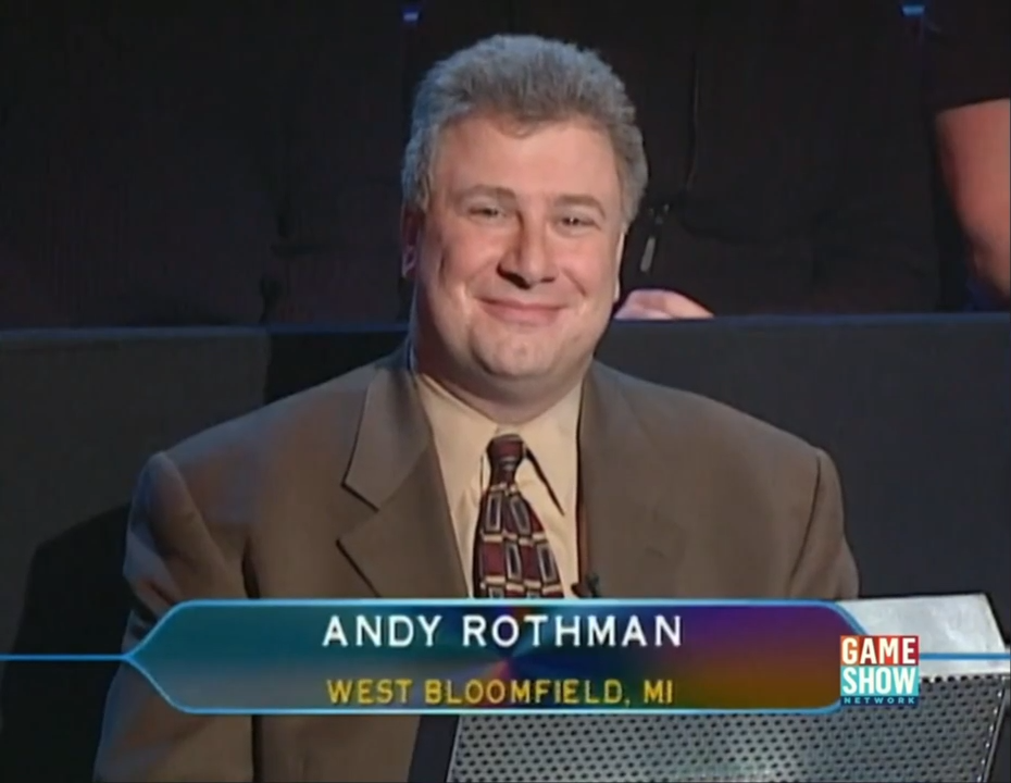 Andy Rothman Who Wants To Be A Millionaire Wiki Fandom