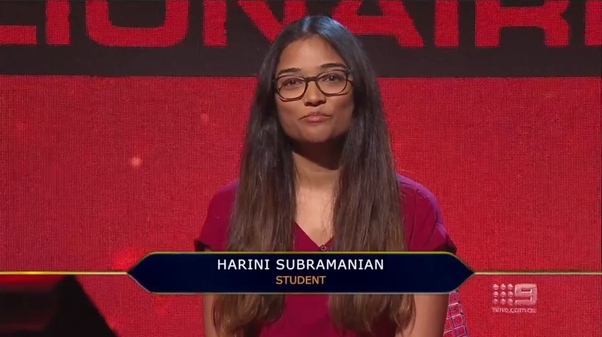 Harini Subramanian | Who Wants To Be A Millionaire Wiki | Fandom