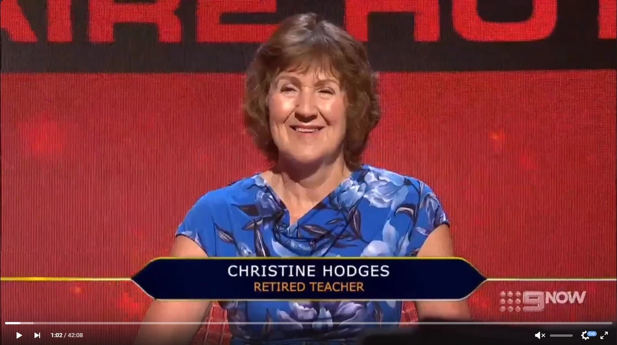 Christine Hodges | Who Wants To Be A Millionaire Wiki | Fandom
