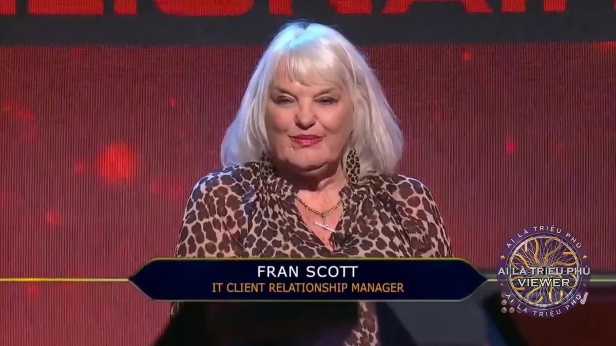 Fran Scott | Who Wants To Be A Millionaire Wiki | Fandom