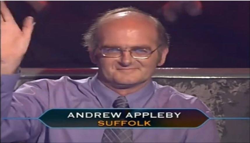 Andrew Appleby | Who Wants To Be A Millionaire Wiki | Fandom