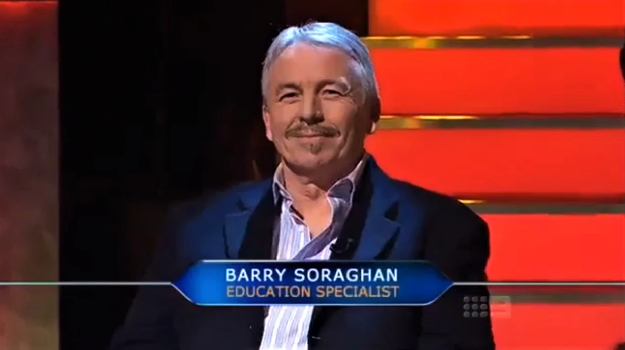 Barry Soraghan | Who Wants To Be A Millionaire Wiki | Fandom