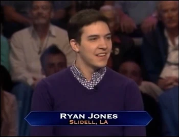 Ryan Jones | Who Wants To Be A Millionaire Wiki | Fandom