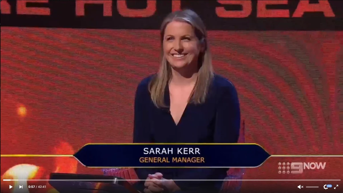 Sarah Kerr | Who Wants To Be A Millionaire Wiki | Fandom