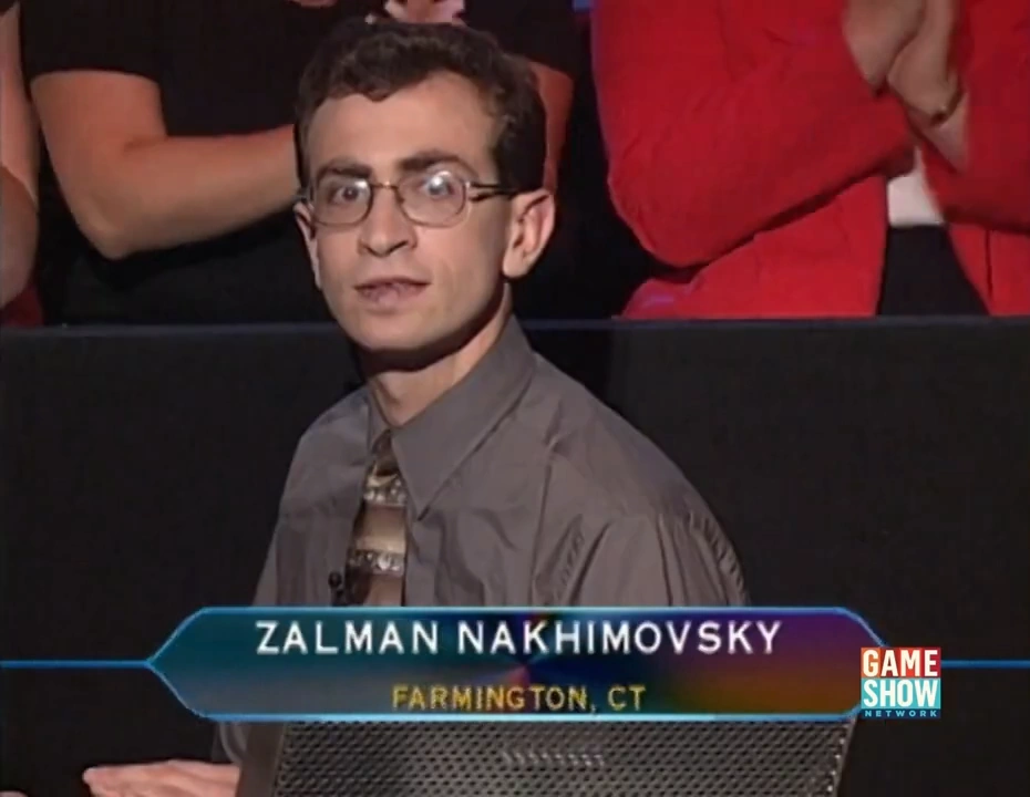Zalman Nakhimovsky | Who Wants To Be A Millionaire Wiki | Fandom