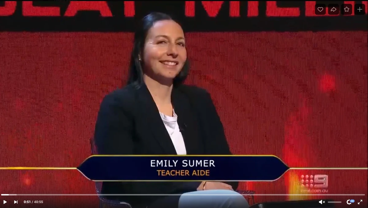 Emily Sumer | Who Wants To Be A Millionaire Wiki | Fandom