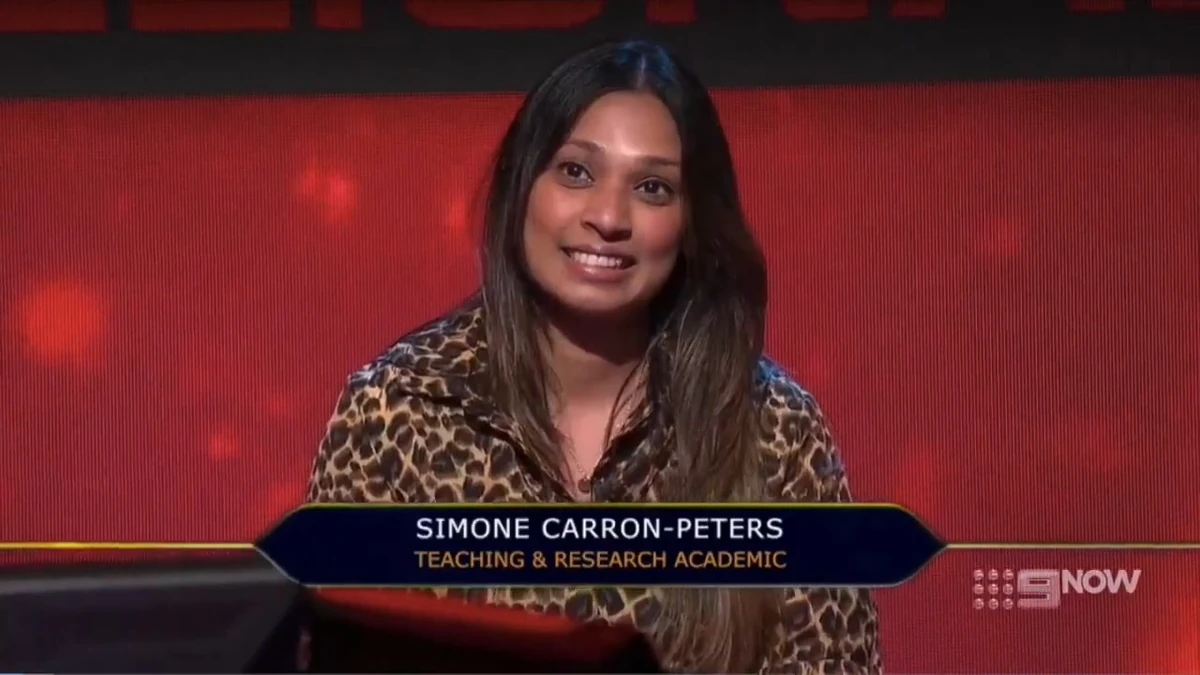 Simone Carron-Peters | Who Wants To Be A Millionaire Wiki | Fandom