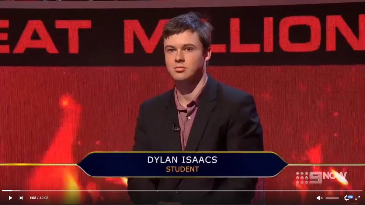 Dylan Isaacs | Who Wants To Be A Millionaire Wiki | Fandom
