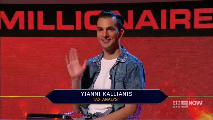 Yianni Kallianis | Who Wants To Be A Millionaire Wiki | Fandom
