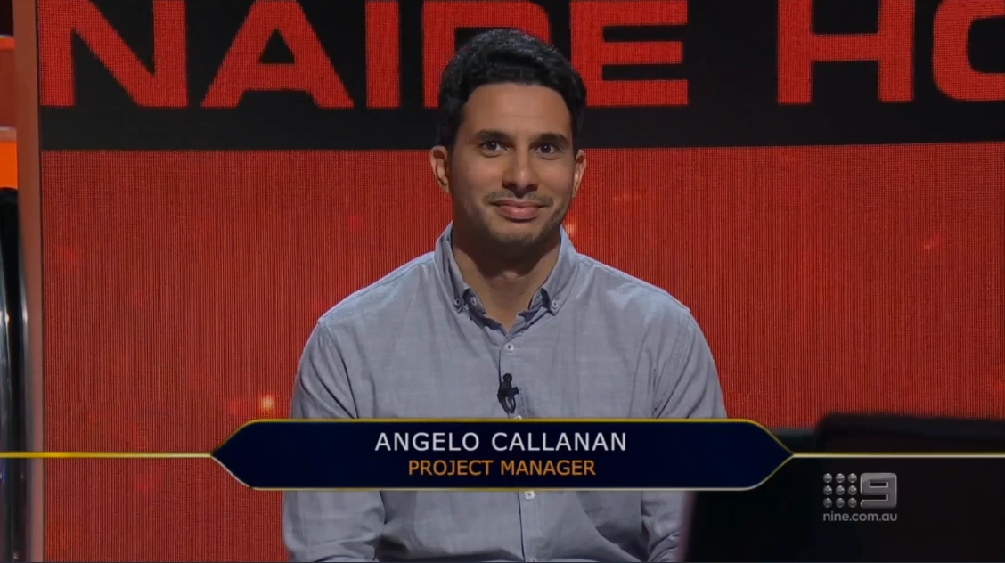 Angelo Callanan | Who Wants To Be A Millionaire Wiki | Fandom