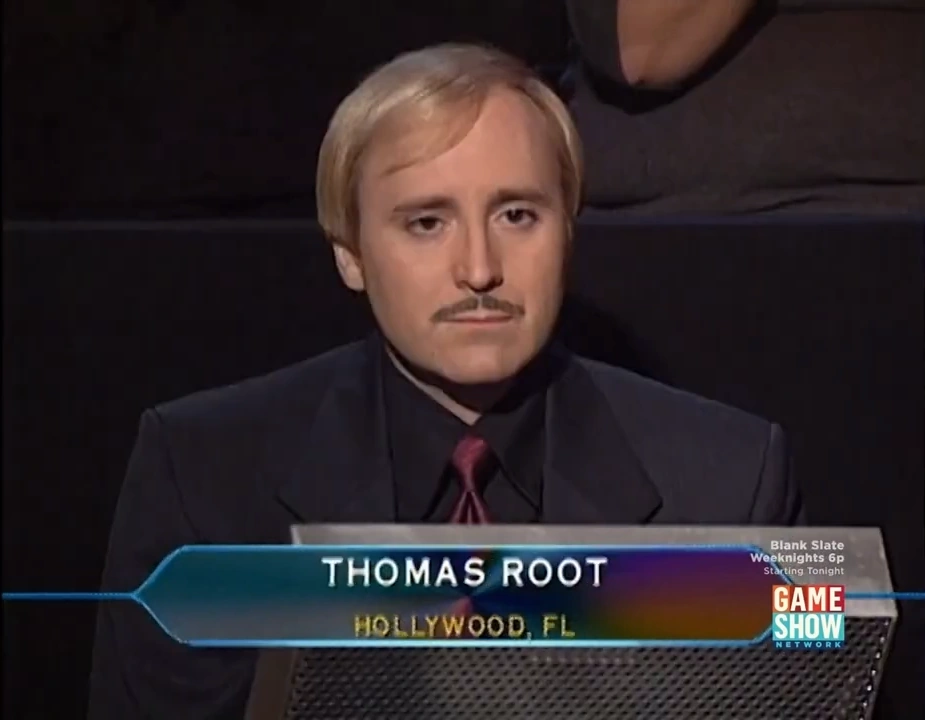 Thomas Root | Who Wants To Be A Millionaire Wiki | Fandom