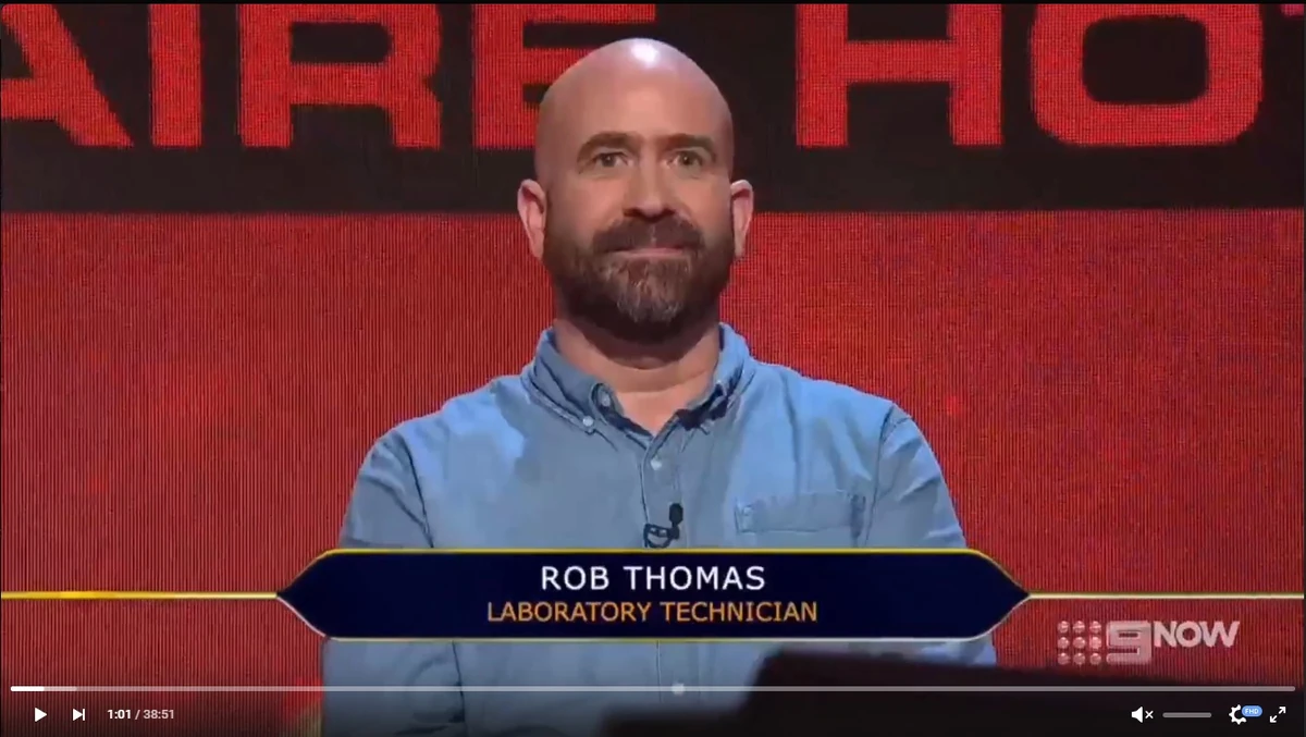 Rob Thomas | Who Wants To Be A Millionaire Wiki | Fandom