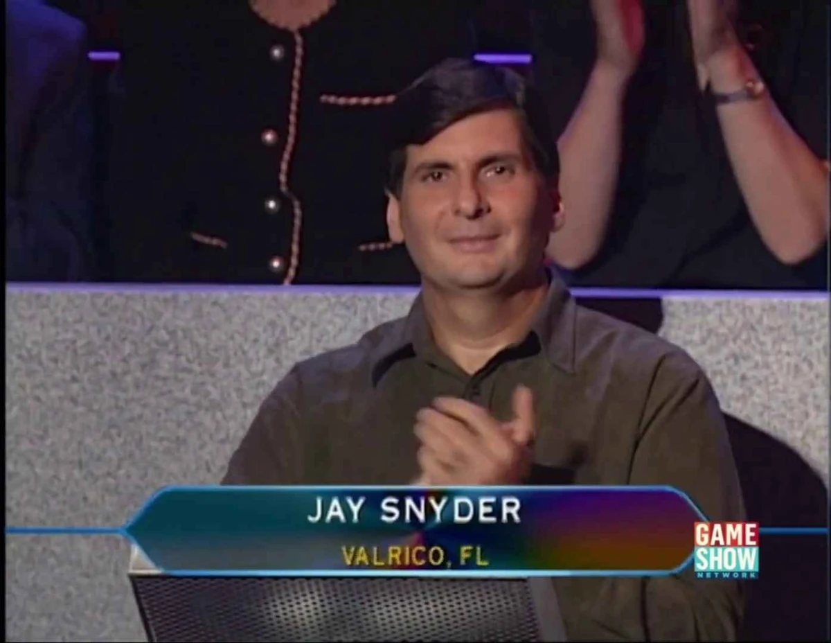 Jay Snyder | Who Wants To Be A Millionaire Wiki | Fandom