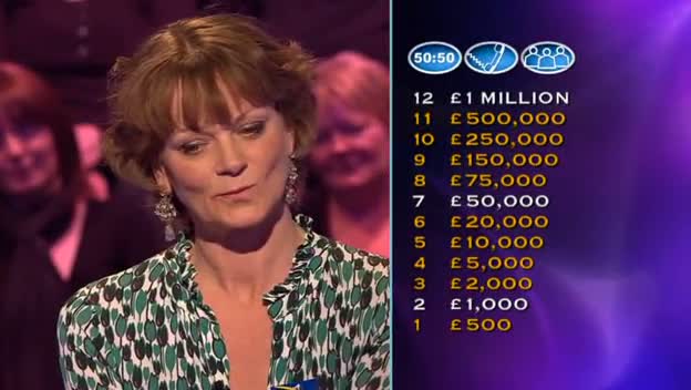 Samantha Bond And Diarmuid Gavin Who Wants To Be A Millionaire Wiki