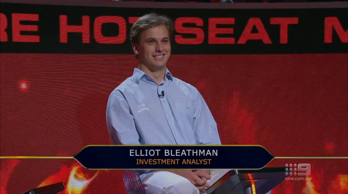 Elliot Bleathman | Who Wants To Be A Millionaire Wiki | Fandom