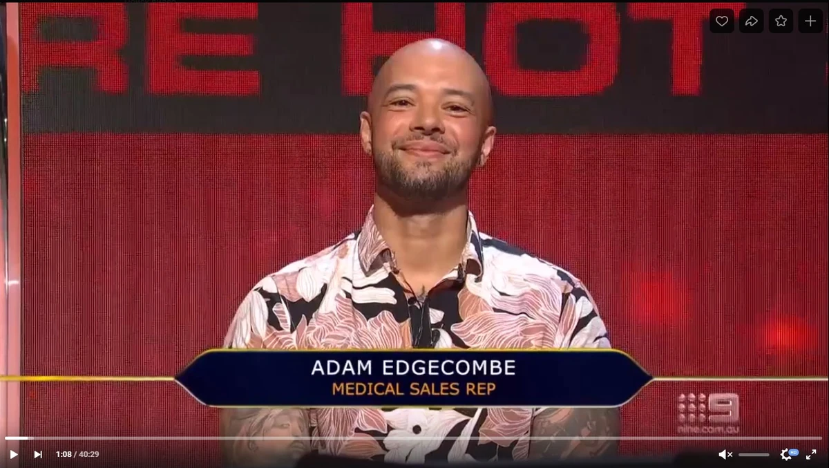 Adam Edgecombe | Who Wants To Be A Millionaire Wiki | Fandom