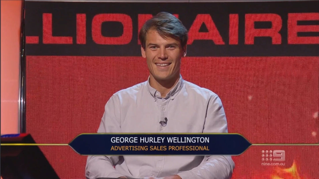 George Hurley Wellington | Who Wants To Be A Millionaire Wiki | Fandom