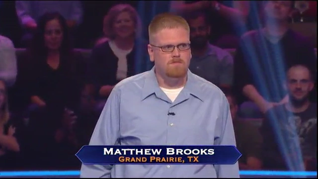 Matthew Brooks | Who Wants To Be A Millionaire Wiki | Fandom