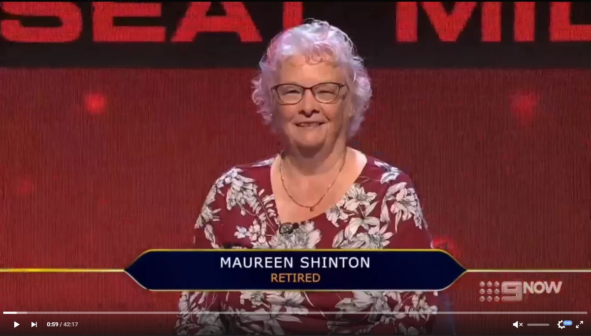 Maureen Shinton | Who Wants To Be A Millionaire Wiki | Fandom