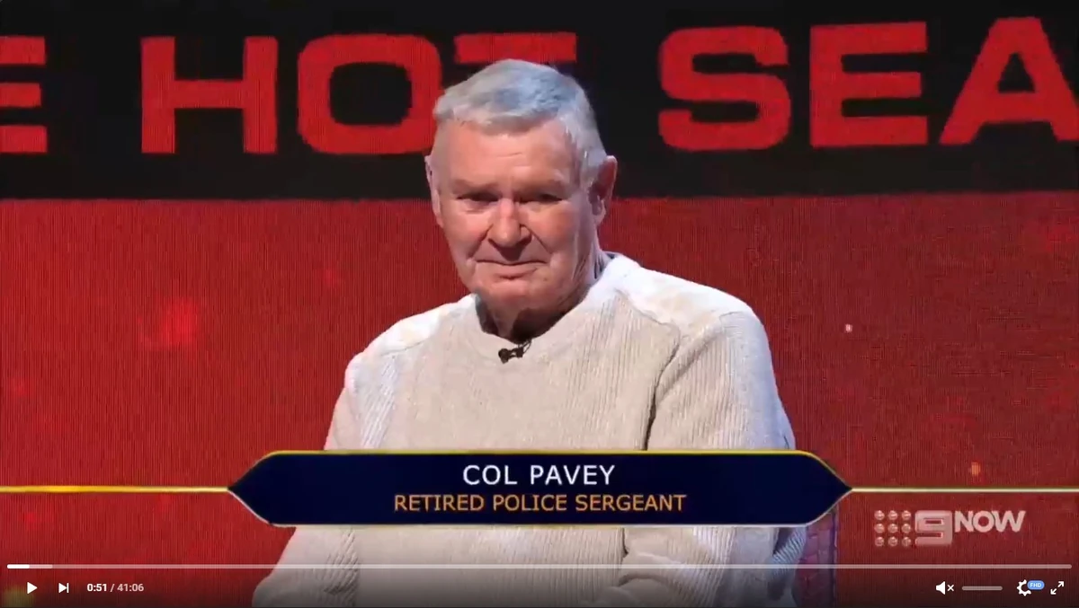 Col Pavey | Who Wants To Be A Millionaire Wiki | Fandom