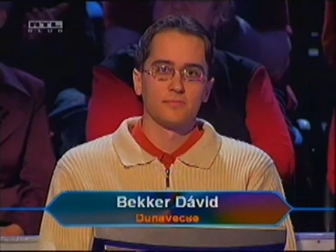 Bekker Dávid | Who Wants To Be A Millionaire Wiki | Fandom