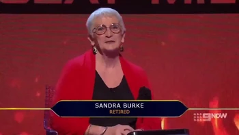 Sandra Burke | Who Wants To Be A Millionaire Wiki | Fandom
