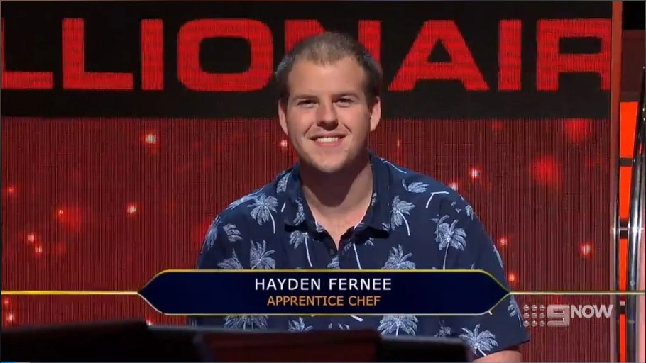 Hayden Fernee | Who Wants To Be A Millionaire Wiki | Fandom