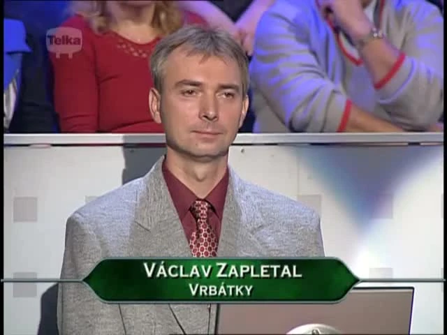 Václav Zapletal | Who Wants To Be A Millionaire Wiki | Fandom