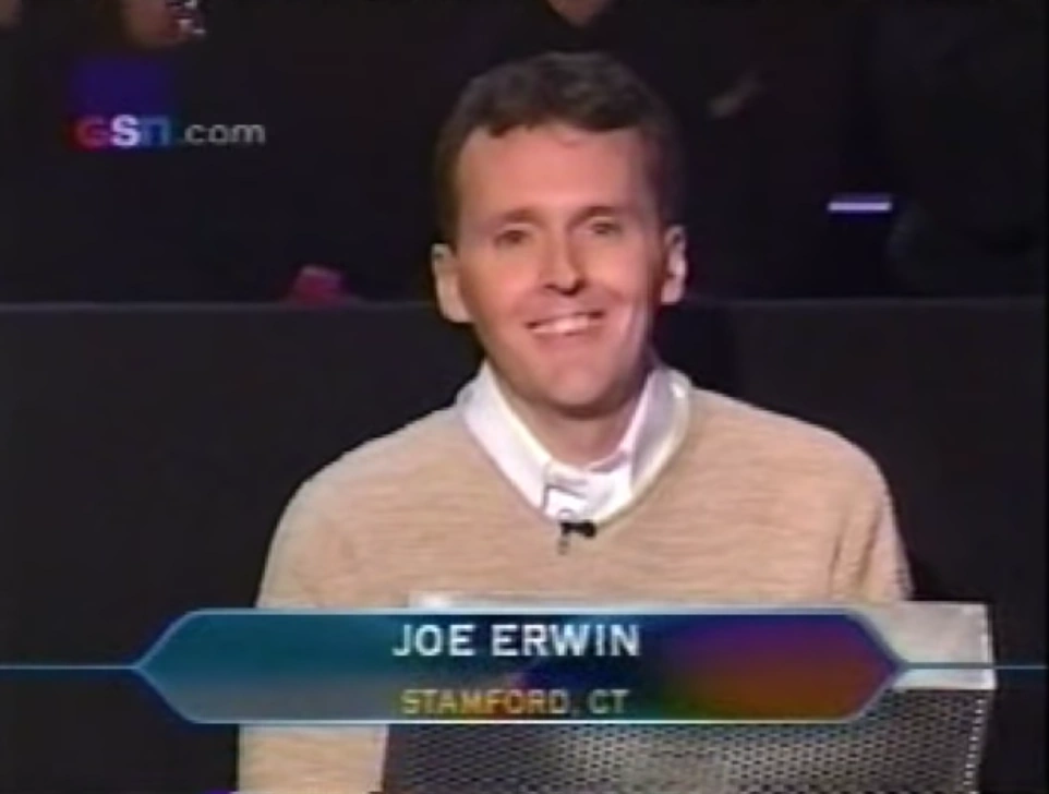 Joe Erwin | Who Wants To Be A Millionaire Wiki | Fandom