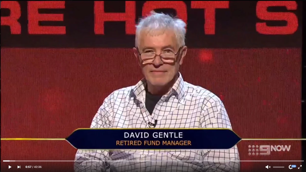 David Gentle | Who Wants To Be A Millionaire Wiki | Fandom