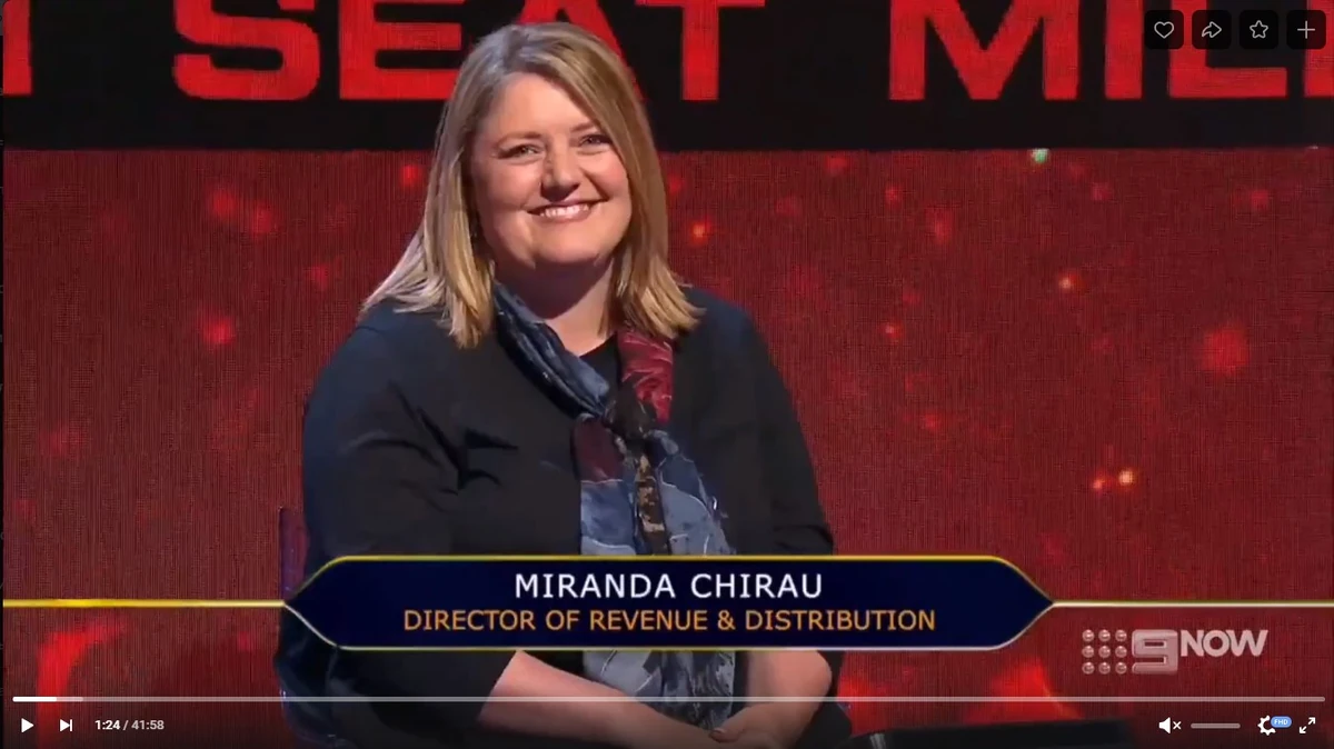 Miranda Chirau | Who Wants To Be A Millionaire Wiki | Fandom