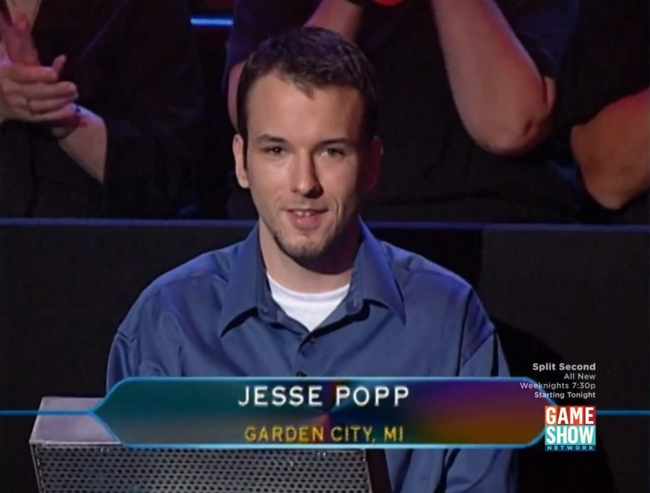 Jesse Popp | Who Wants To Be A Millionaire Wiki | Fandom