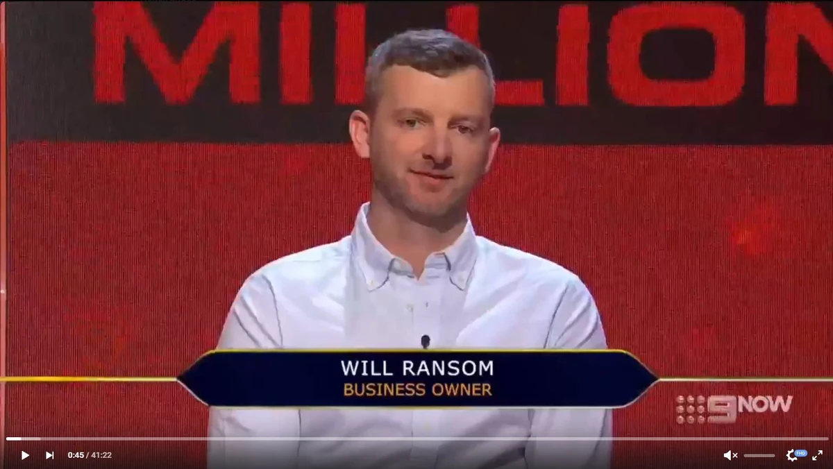 Will Ransom | Who Wants To Be A Millionaire Wiki | Fandom