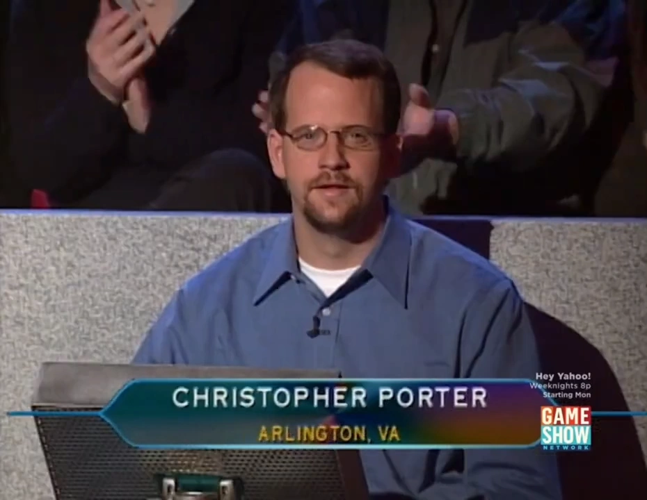 Christopher Porter | Who Wants To Be A Millionaire Wiki | Fandom