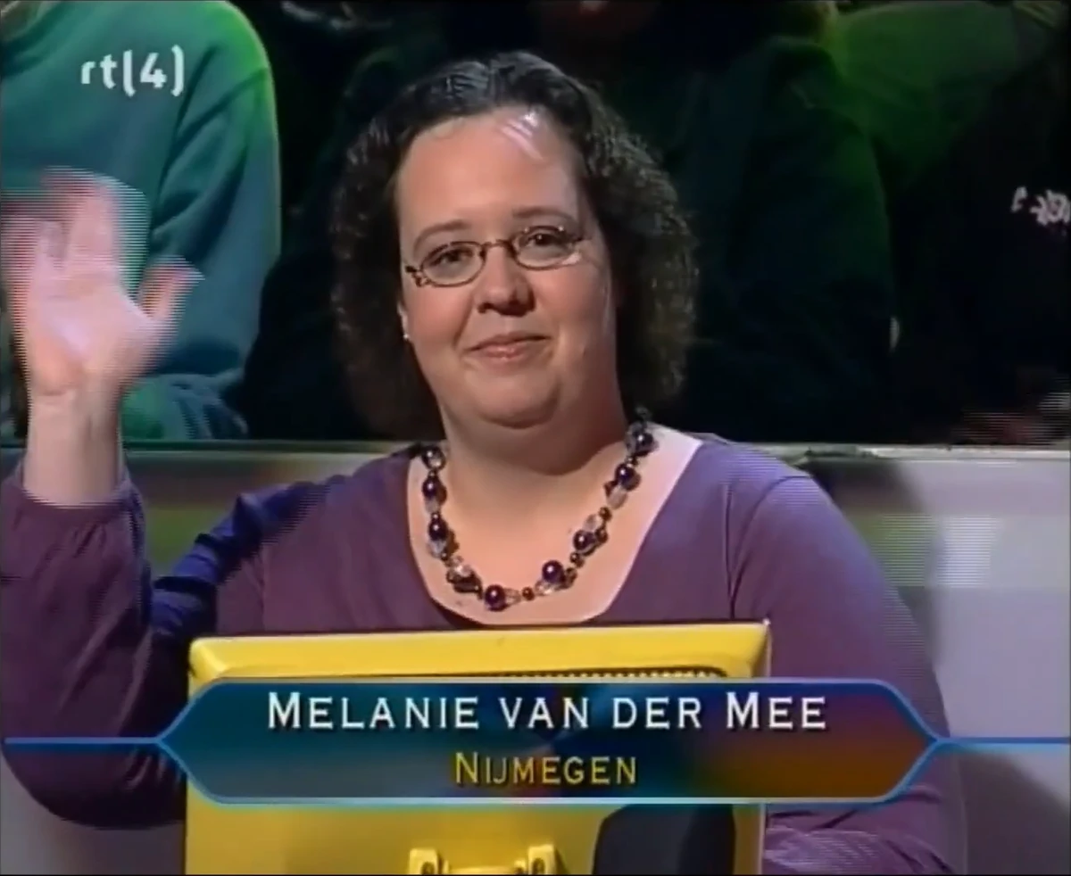 Melanie van der Mee | Who Wants To Be A Millionaire Wiki | Fandom