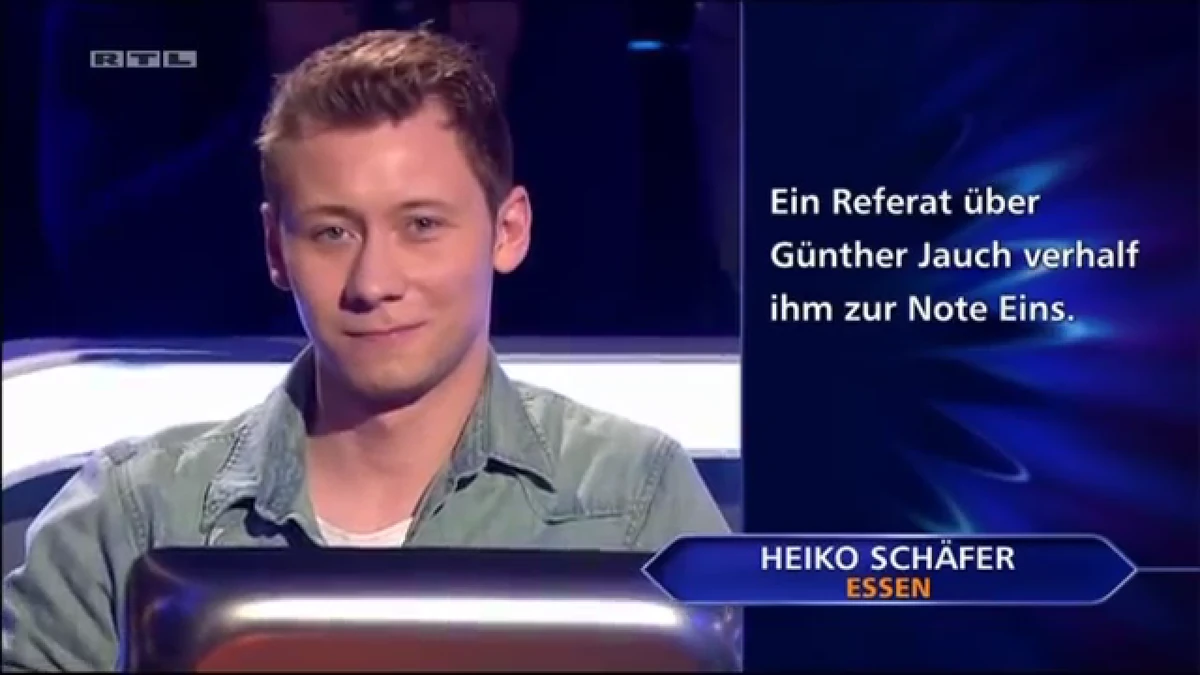 Heiko Schäfer | Who Wants To Be A Millionaire Wiki | Fandom