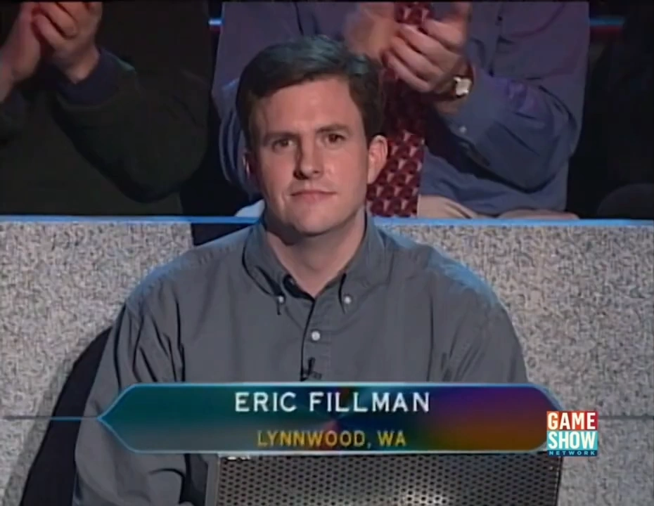 Eric Fillman | Who Wants To Be A Millionaire Wiki | Fandom