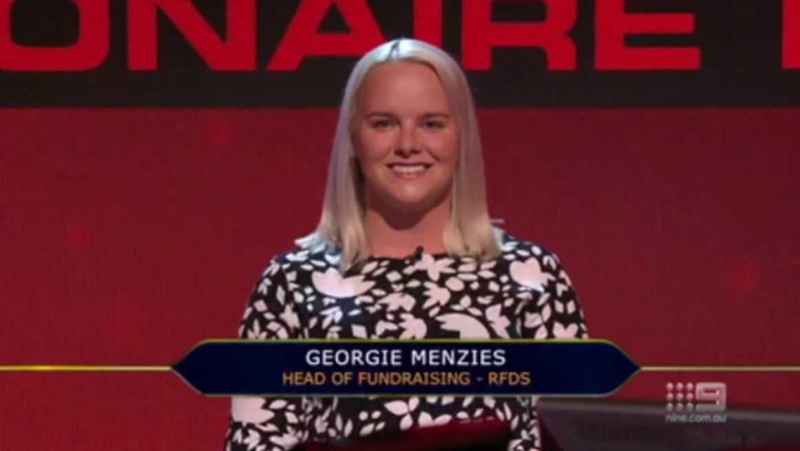 Georgie Menzies | Who Wants To Be A Millionaire Wiki | Fandom