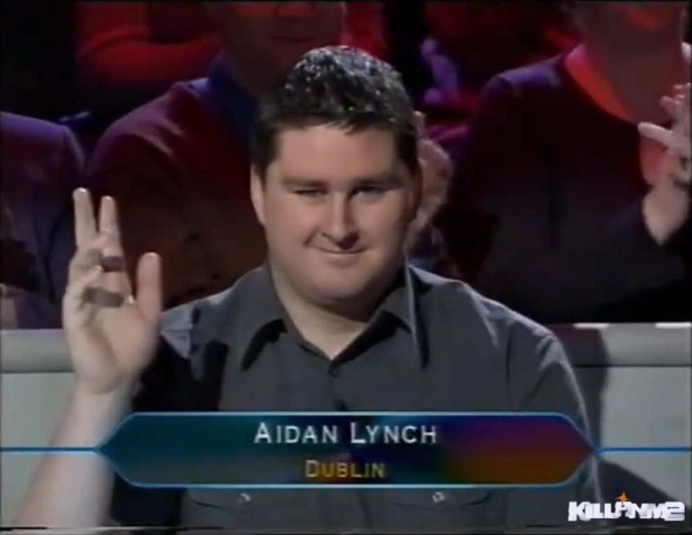 Aidan Lynch | Who Wants To Be A Millionaire Wiki | Fandom